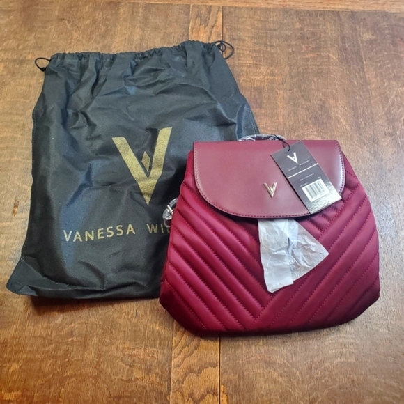 Vanessa Williams | Bags | Nwt Vanessa Williams Quilted Burgundy Mini ...